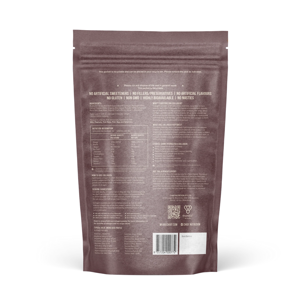 Chief Grass-fed Collagen Protein Powder – TheFunctionalJoint